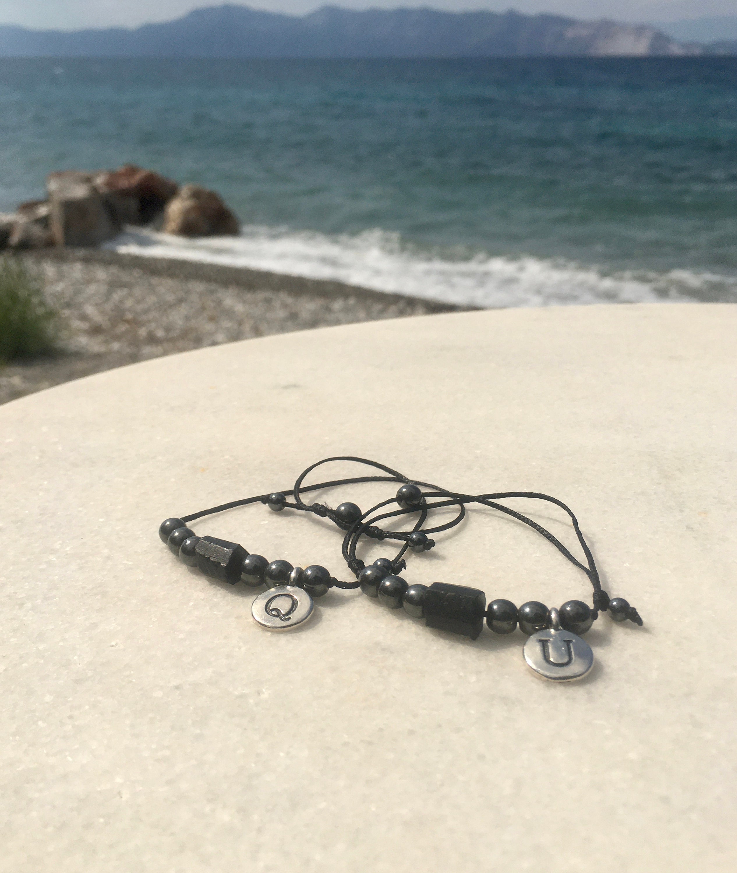 Raw Black Tourmaline Anklets for Women Matching Ankle Bracelets for ...