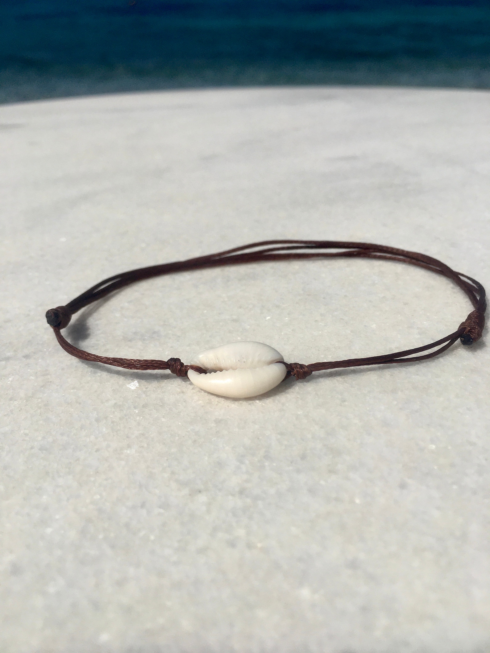 Cowrie Shell Anklets for Men Waterproof Ankle Bracelet for Men Sea ...