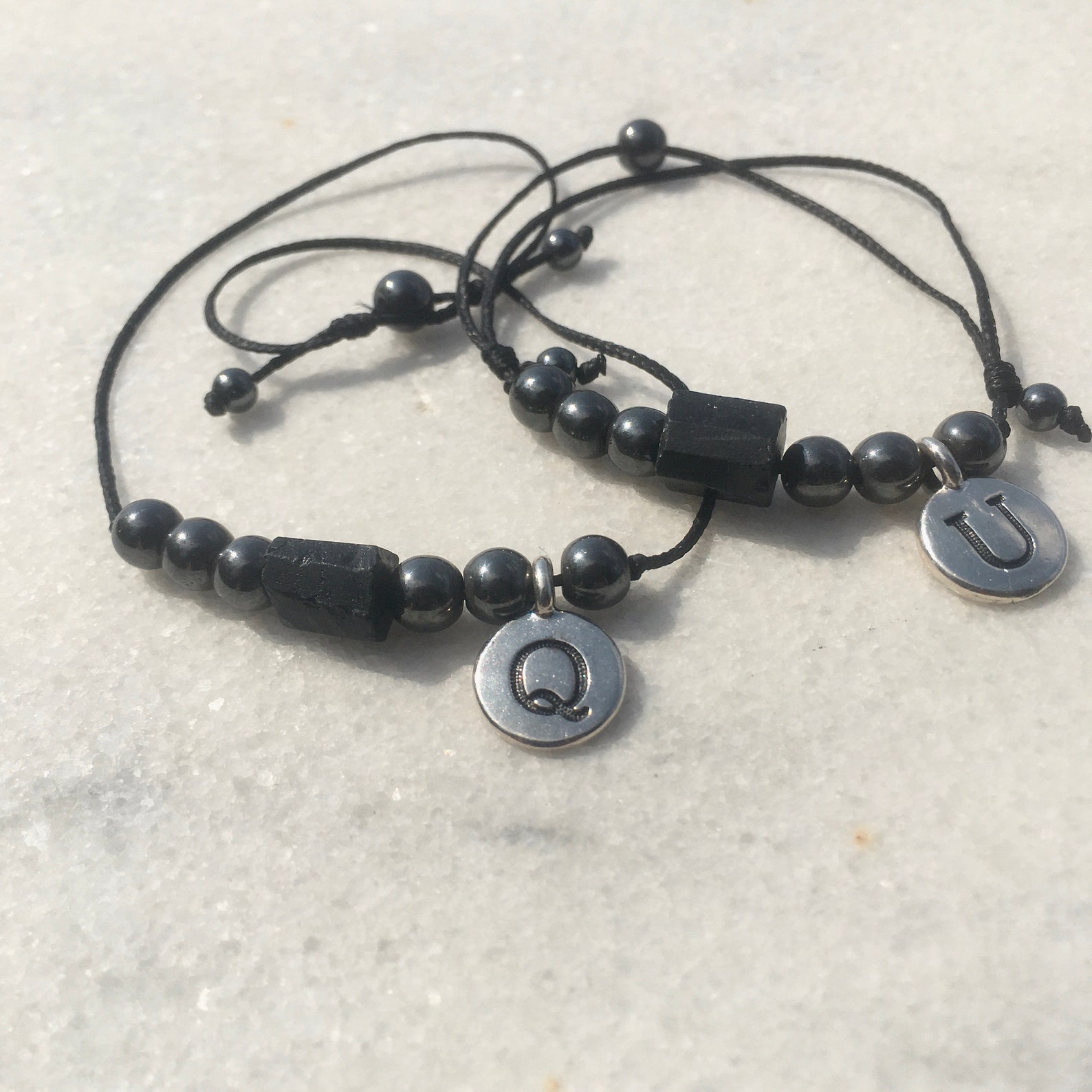 Raw Black Tourmaline Anklets for Women Matching Ankle Bracelets for ...