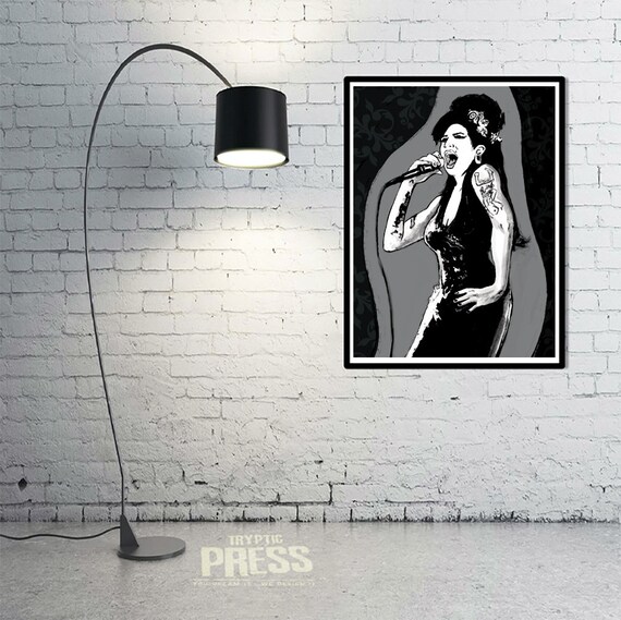 Amy Winehouse Musician Series Singer Art Print Poster | Etsy