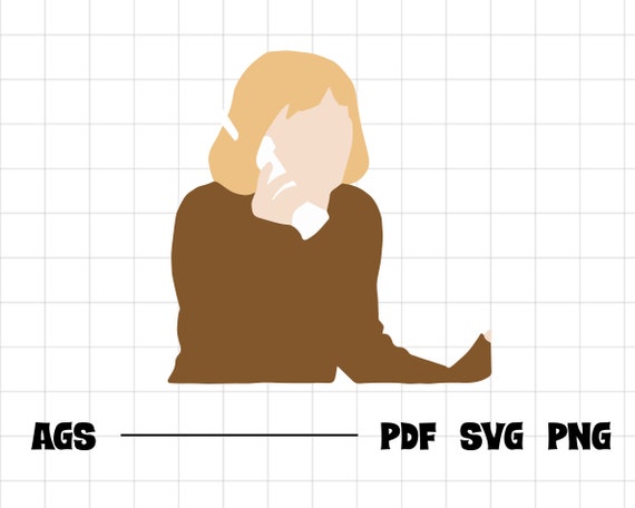 Scream casey becker outline/silhouette svg halloween svg | Etsy