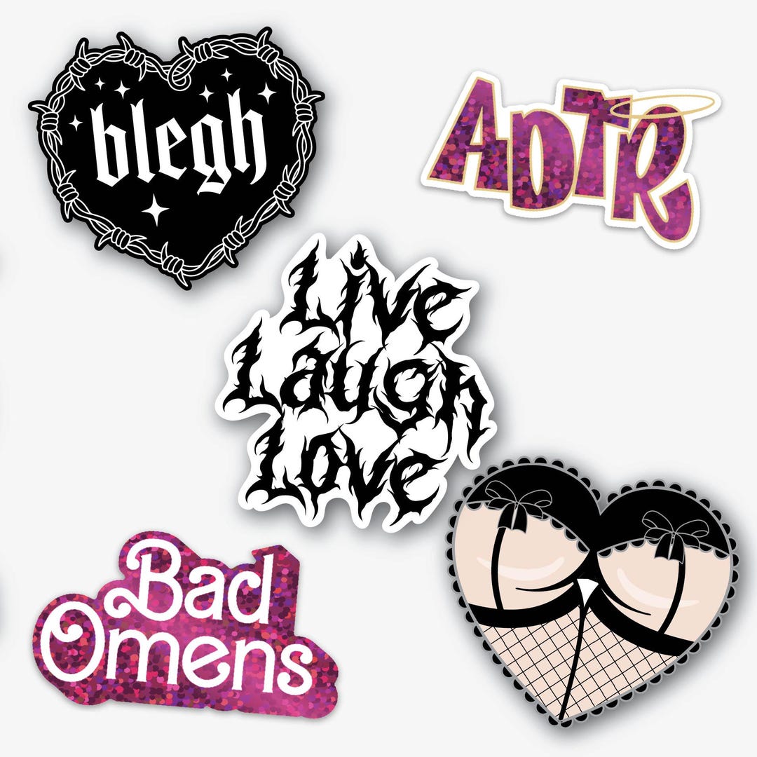 Punk Emo Metal Band Sticker Pack A Day to Remember, Bad Omens, Blegh ...