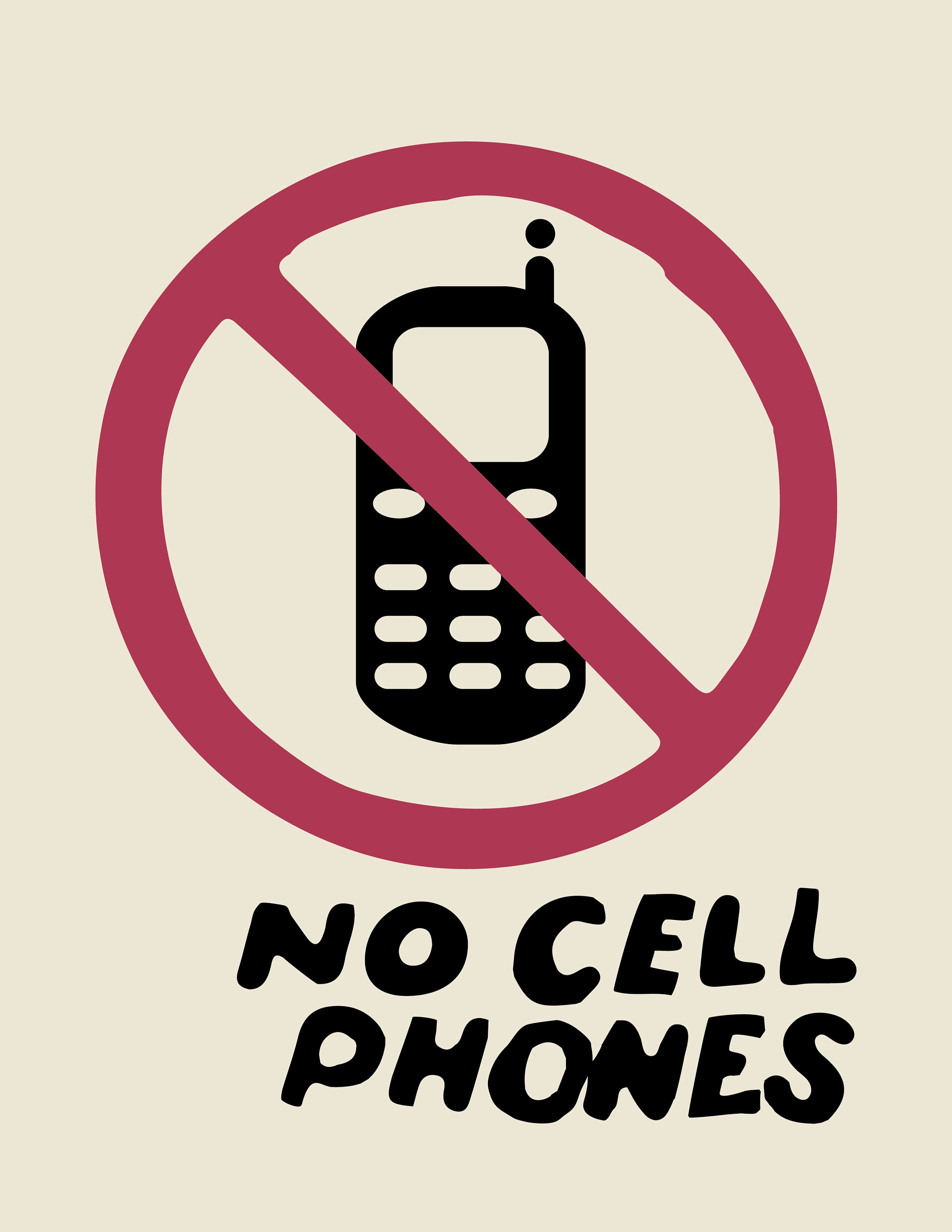 No Cell Phones In This Area
