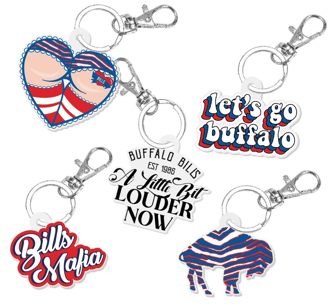 Game Day Keychain: Buffalo Bills Themed Accessories for Diehard Fans - Etsy