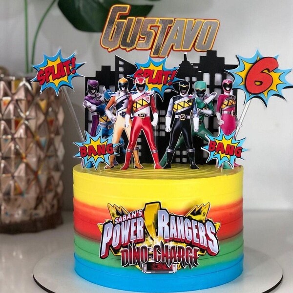Power Rangers Cake Decorations - Etsy
