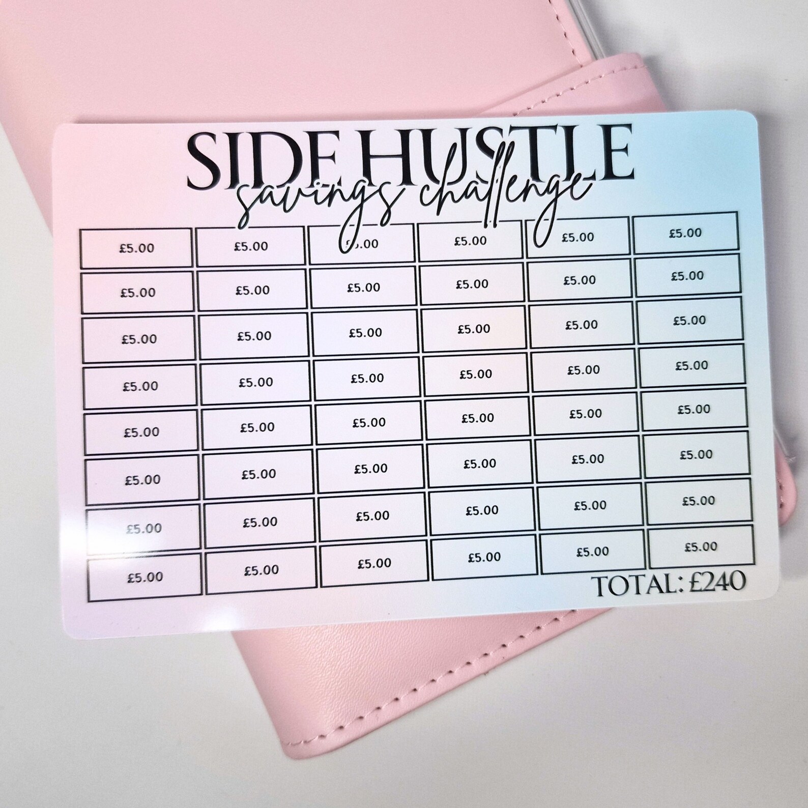 Side Hustle Savings Challenge Tracker | A6 A5 Budget Binder Insert - Etsy