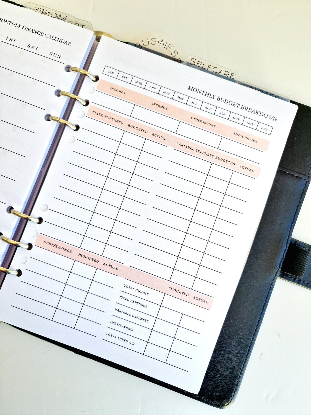 A5 Finance Budget Planner Inserts | Debt, Sinking Funds Tracker - Etsy