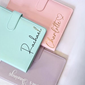 A5 Binder Faux Leather Organiser Planner| Personalised Style Planner ...