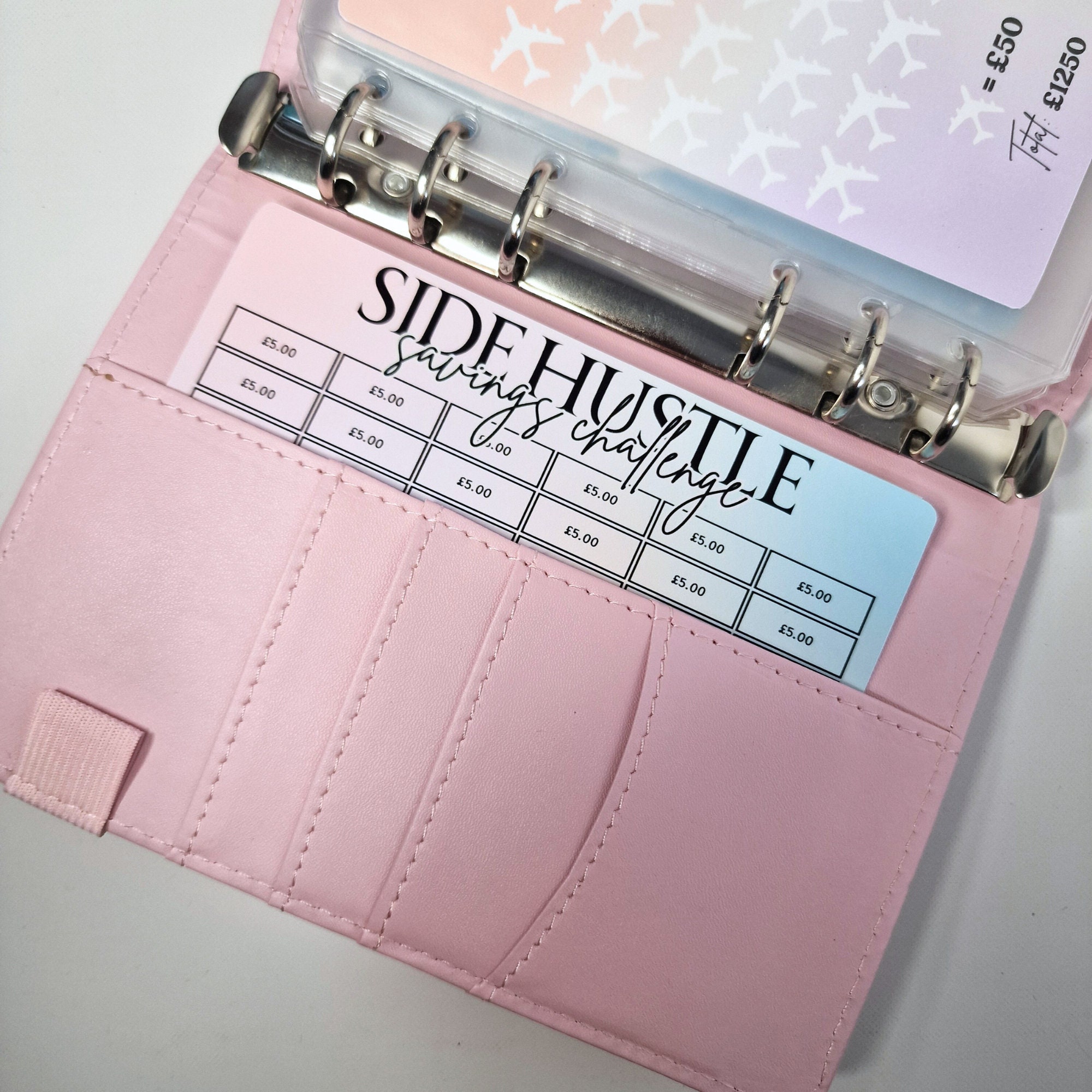 Side Hustle Savings Challenge Tracker | A6 A5 Budget Binder Insert - Etsy