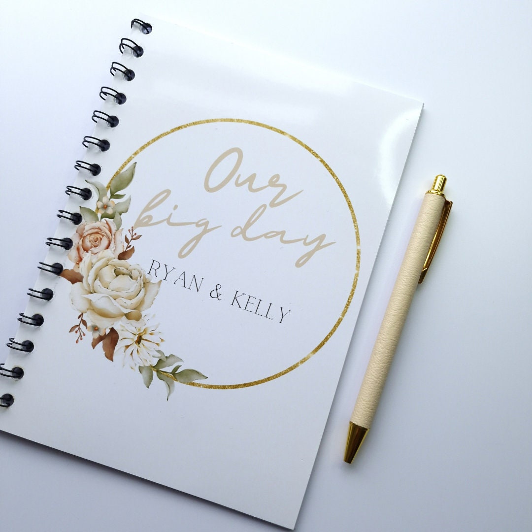 Wedding Notes Planner - Personalised Notebook Notepad Journal A5 ...