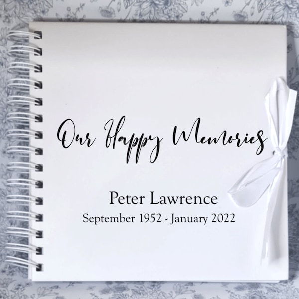 In Loving Memory Photo Book - Etsy