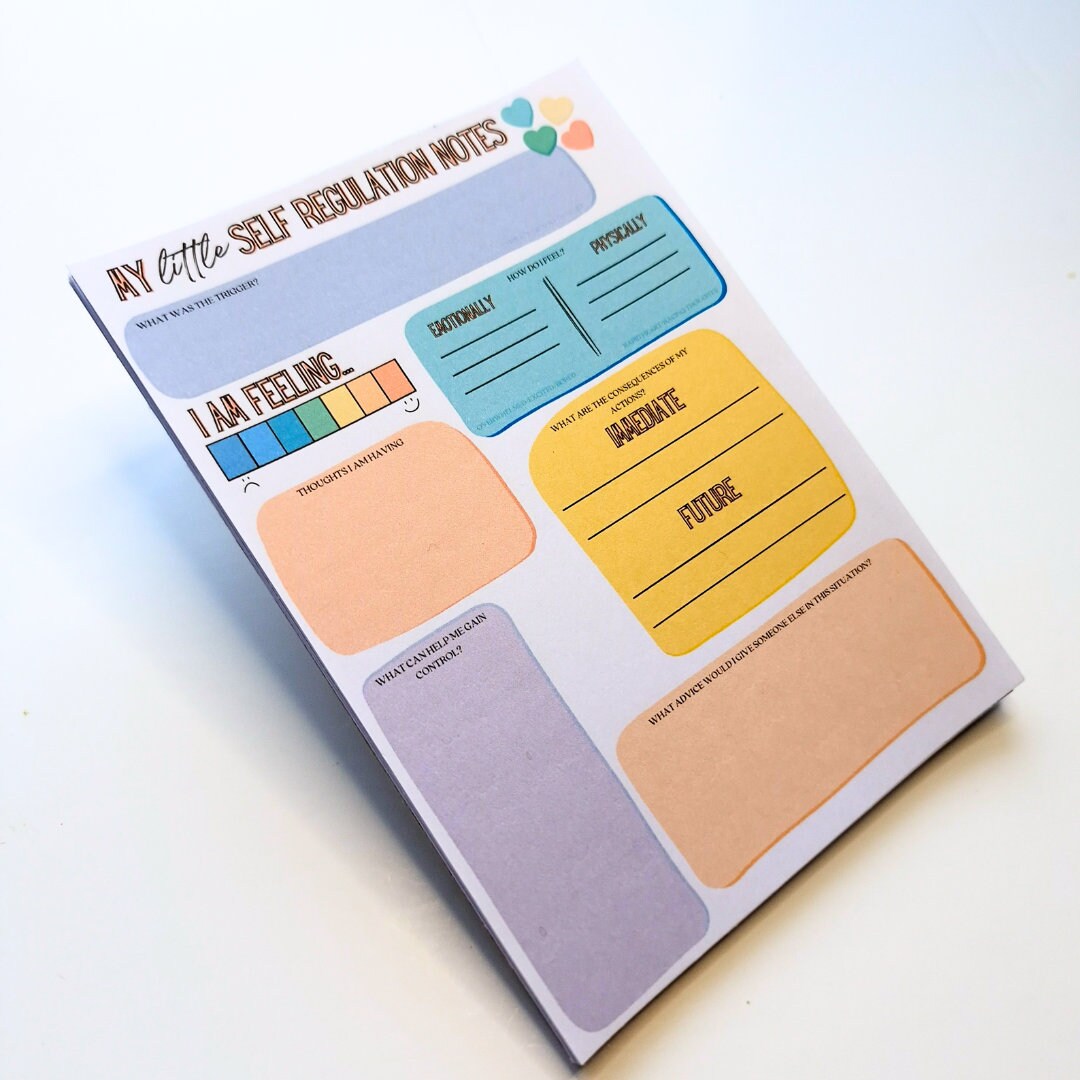 My Little Mental Health Notepad | Mindful Eating Desk Planner Pad ...