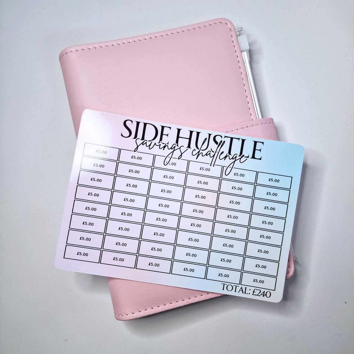 Side Hustle Savings Challenge Tracker | A6 A5 Budget Binder Insert - Etsy