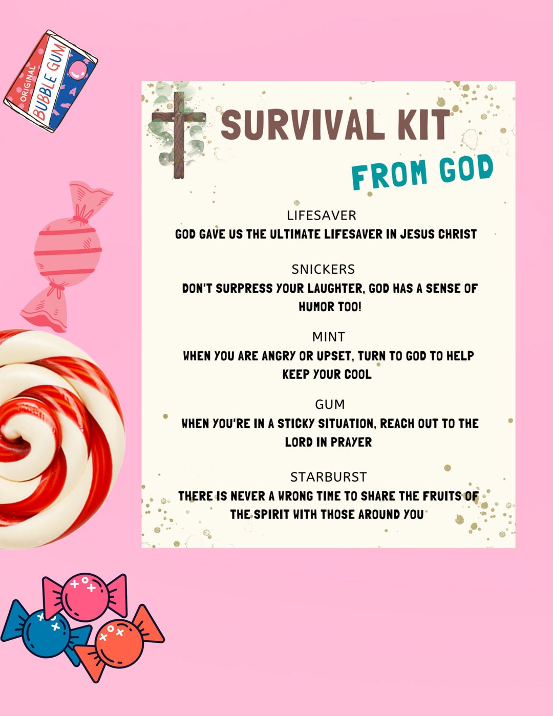Christian Survival Kit Png Instant Download Etsy