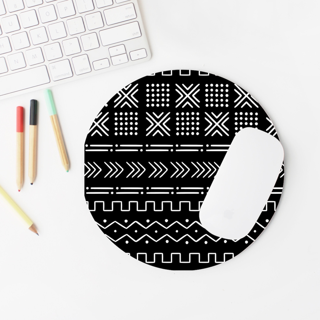 African Mud Cloth Mouse Pad, Boho Mouse Pad, Mud Cloth Non Slip Mat ...