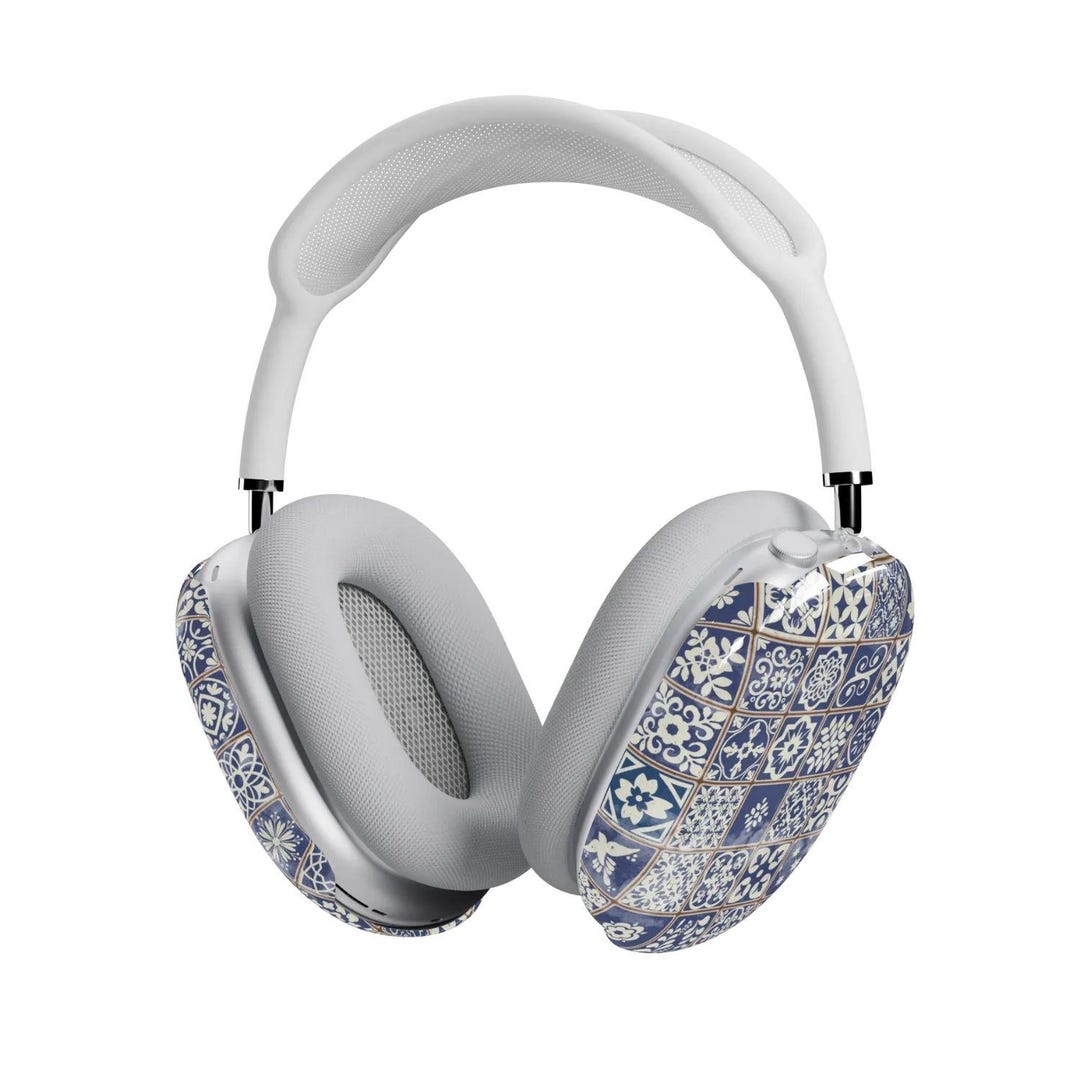 Portuguese Azulejo Tile Airpods Max Case - Boho Ceramic Headphones Case ...