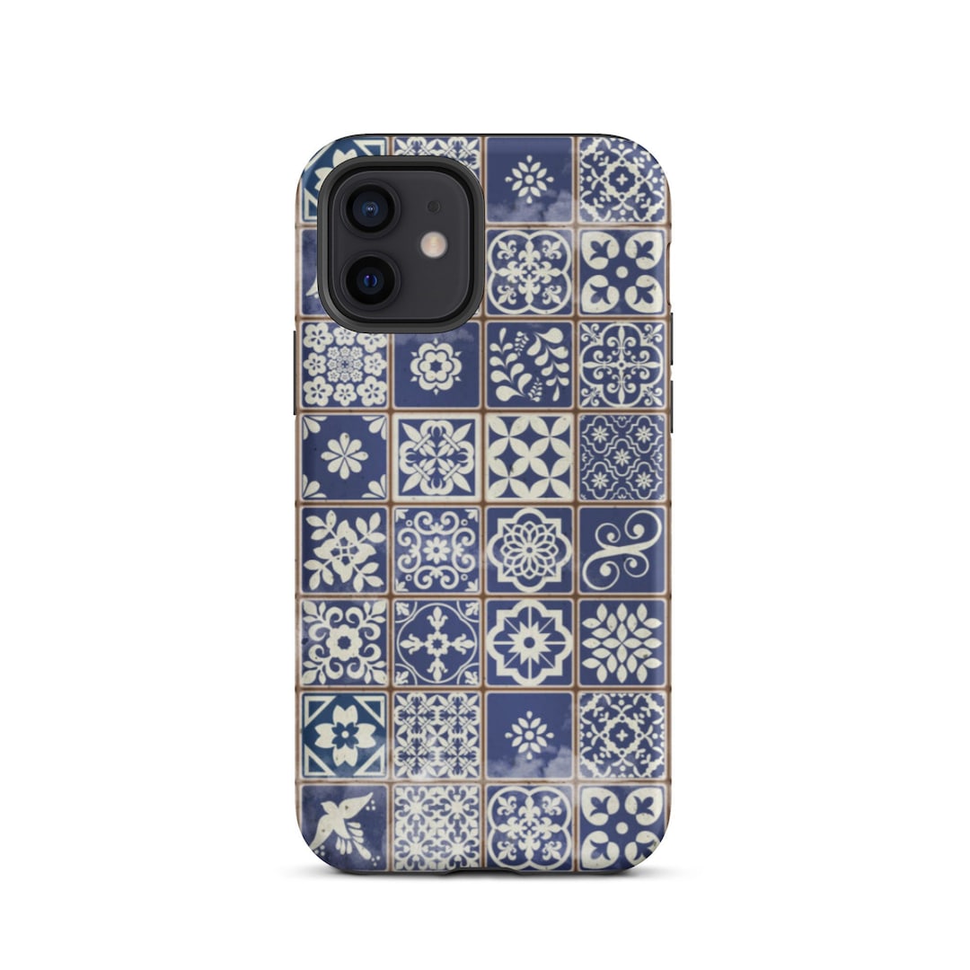 Portuguese Tile Tough Phone Case, Ceramic Mosaic Case, Azulejo Case ...