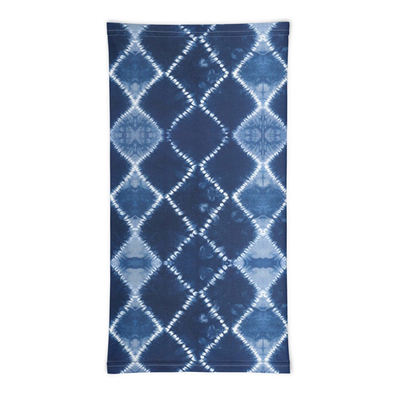 Japanese Shibori Print Face Mask Tie Dye Face Cover Trendy | Etsy