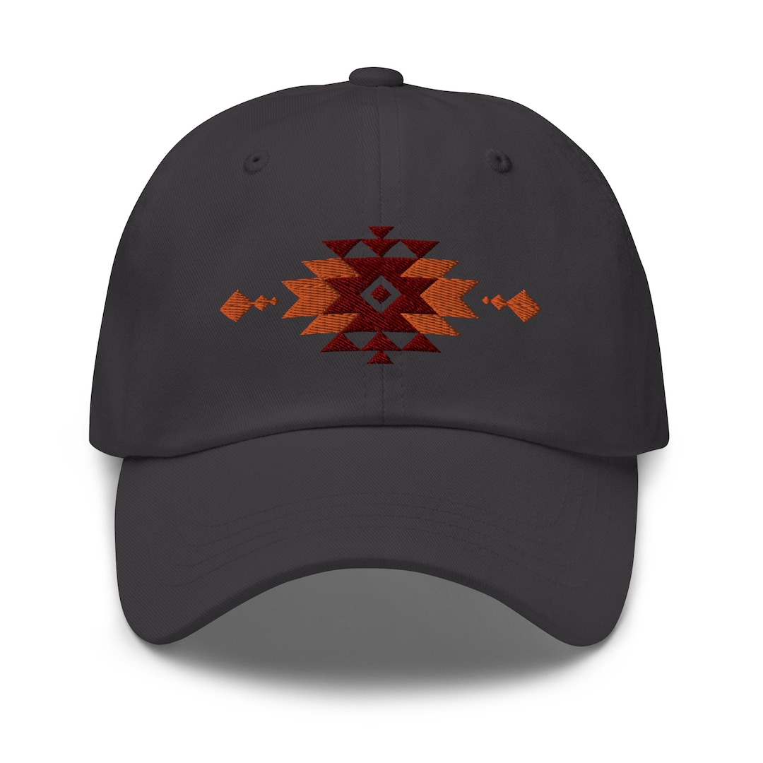 Southwestern Embroidered Dad Hat, Aztec Motif Cap Navajo Gifts, Boho ...