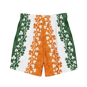 Irish Shamrock Recycled Men's Swim Trunks, Irish Flag Shorts - Etsy