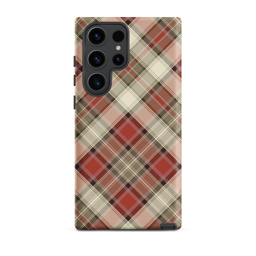 Scottish Tartan Plaid Phone Case: Dual Layer Protective Cover - Etsy