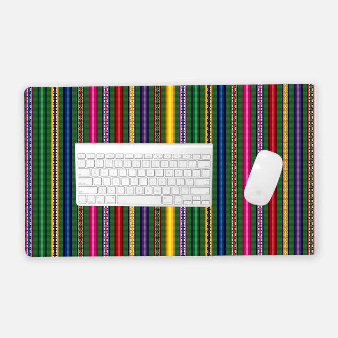 Peruvian Print Desk Mat Inca Striped Desk Pad Bohemian - Etsy