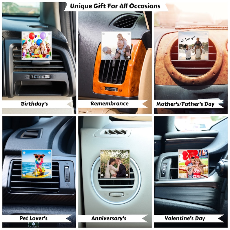 Car Photo Frame Premium Car Vent Picture Frame Clips Onto - Etsy
