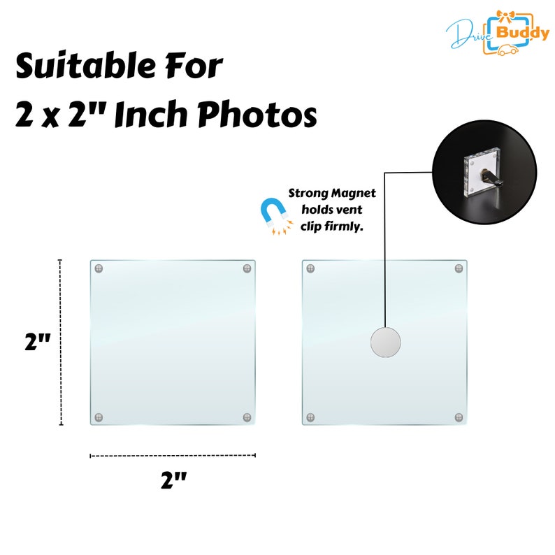 Car Photo Frame Premium Car Vent Picture Frame Clips Onto - Etsy