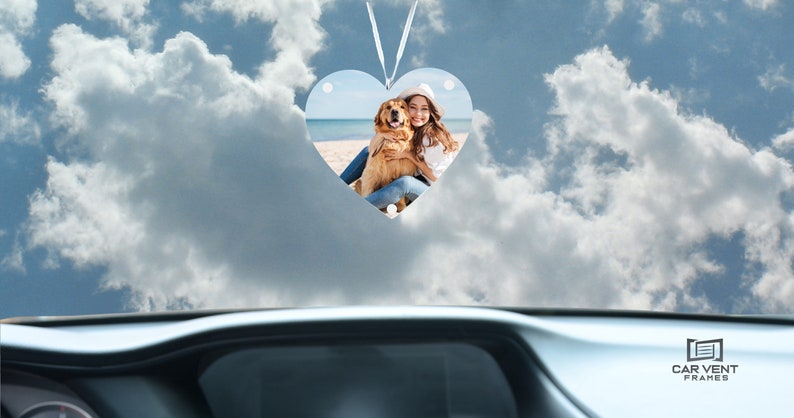 Hanging Car Photo Frames, Rearview Mirror Hanging Accessory, Car Decor ...