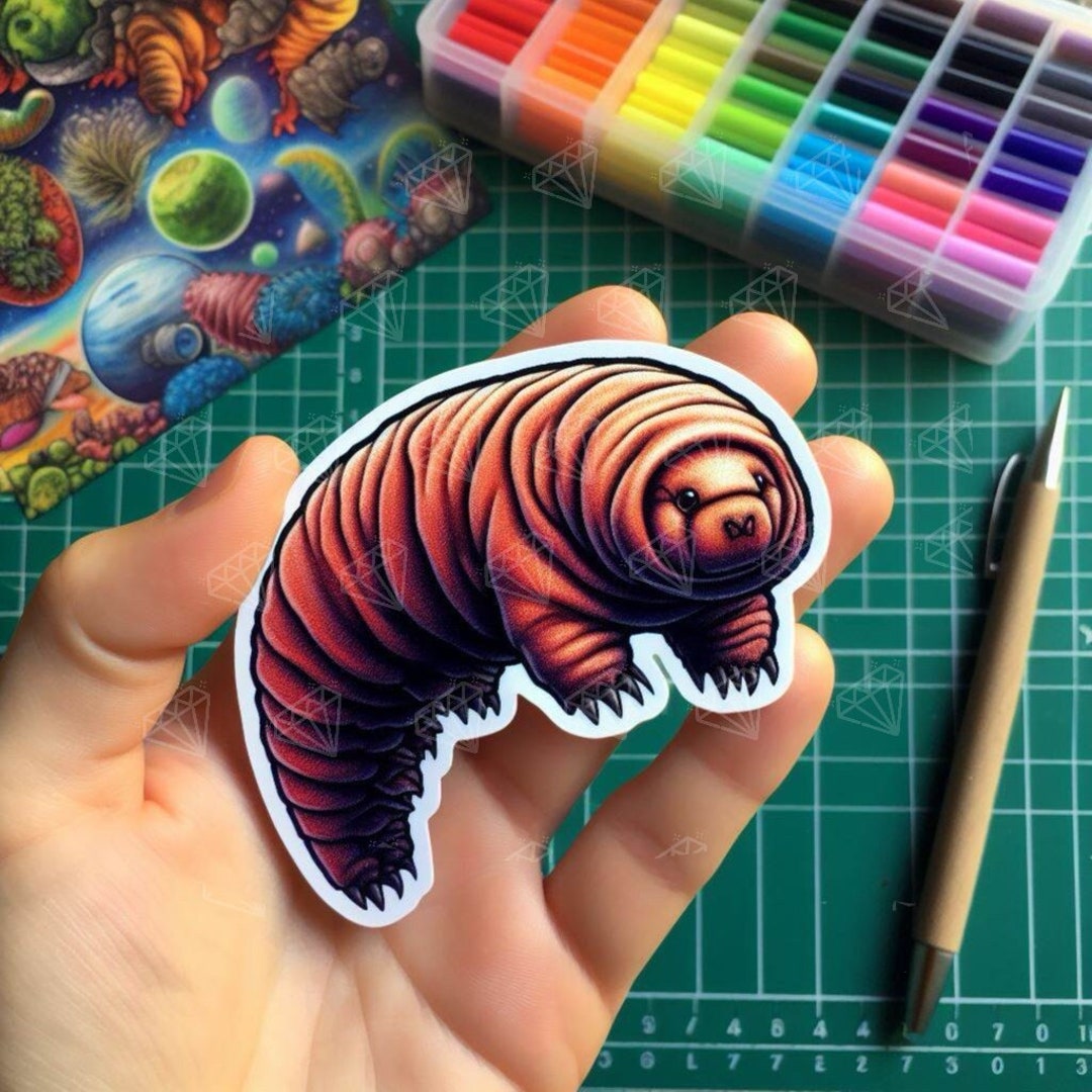 Tardigrade Water Bear Vinyl Decal Sticker Cute Micro Biology Moss ...