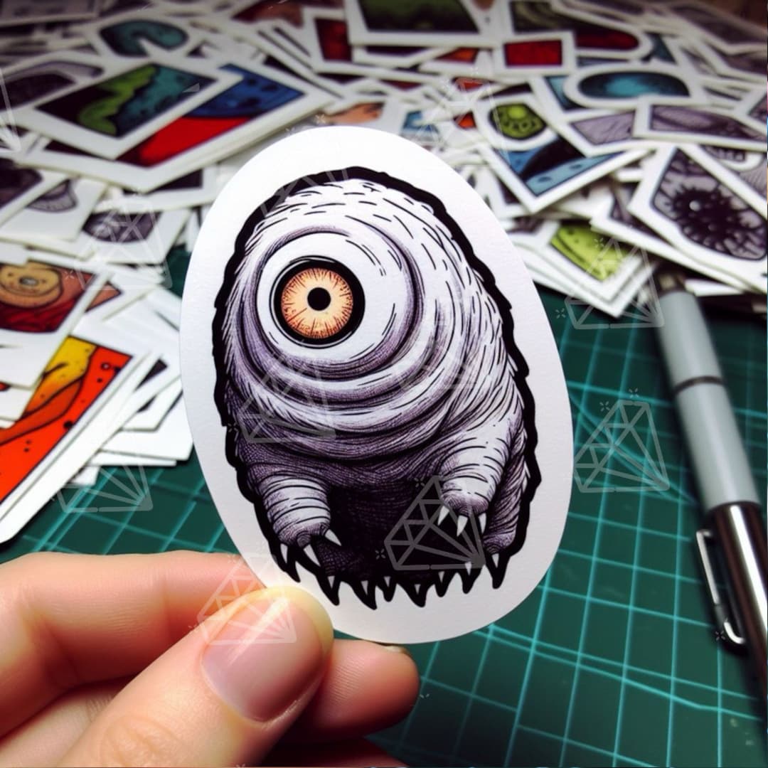 Tardigrade Water Bear Vinyl Decal Sticker Cute Micro Biology Moss ...