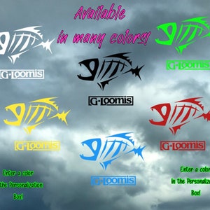 G-loomis Vinyl Sticker Fly Fishing Fish Logo Decal Rods Reel Trout ...