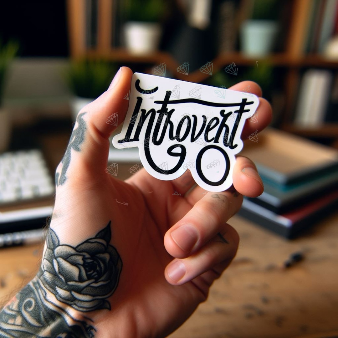 Introvert Sticker, Introvert Decal, Sarcastic Stickers, Laptop Decal ...