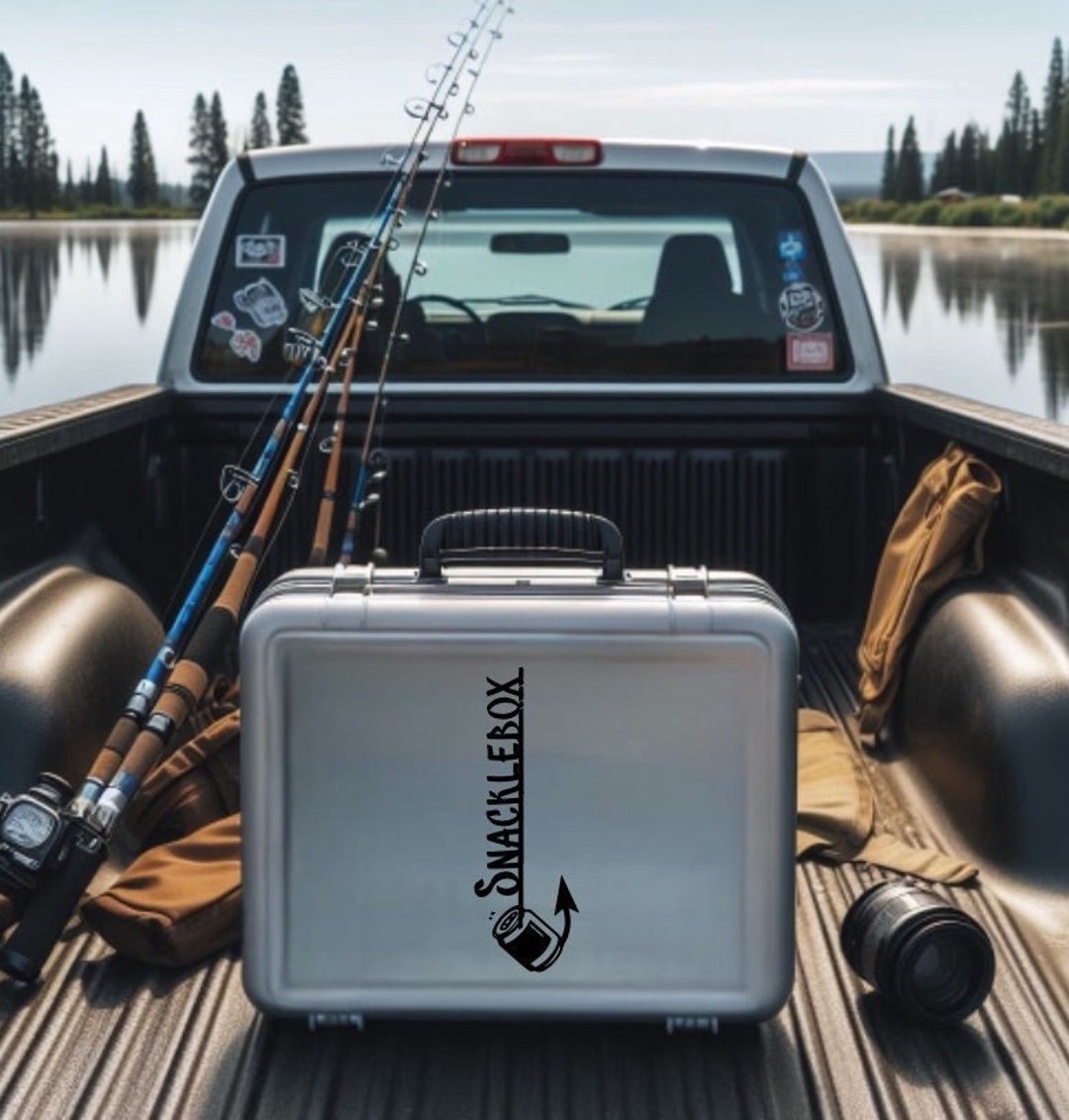 Fishing Hook Vinyl Sticker, Snacklebox Tackle Custom Fishing Decal ...