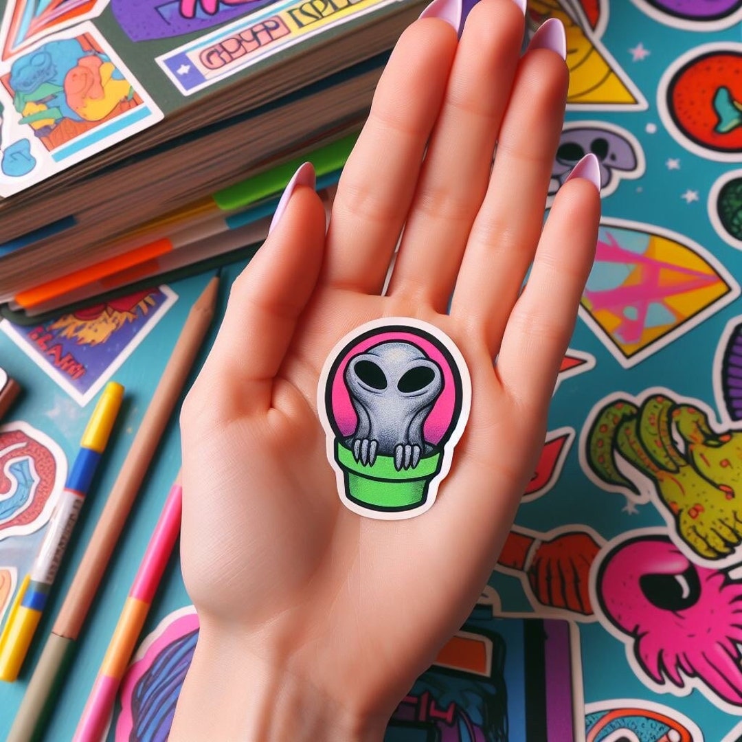 Creepy Cryptid Stickers, Waterproof Horror & Cute Death Decals for ...