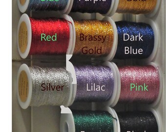 Metallic Yarn - Etsy