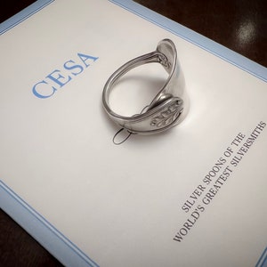 Mini Spoon Ring - CESA - Made From the Franklin Mint Collectible "silver Spoons of the World's ...