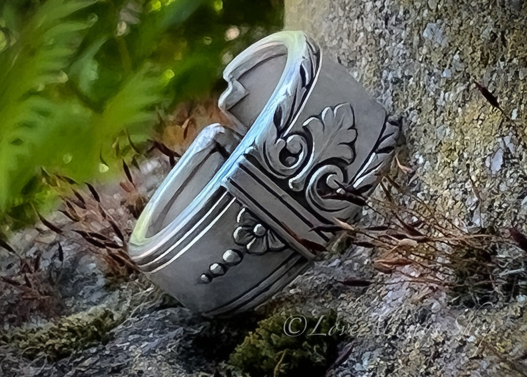 Spoon Ring the lady Drake Spoon Ring 1940 Handmade From Authentic ...