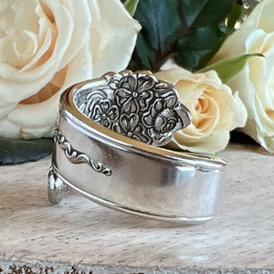 Silverware Ring - the "moss Rose" Spoon Wrap Ring • 1949 • Handmade ...