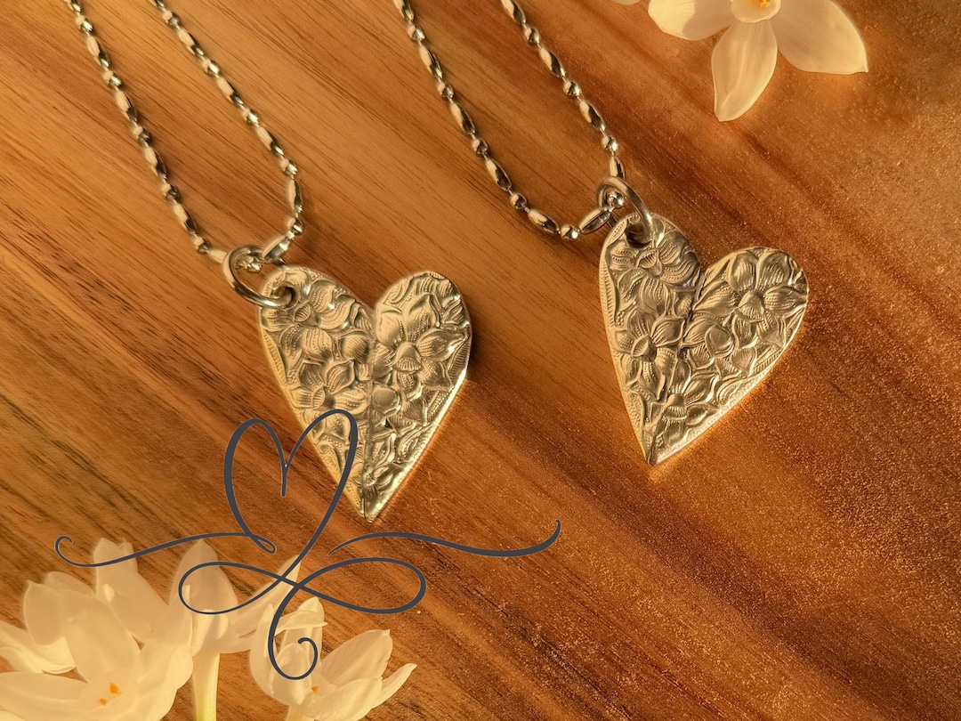 The “narcissus” Soldered Heart • Made From Vintage Silver-plated ...