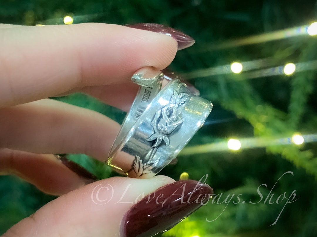 Spoon Ring • the "magic Rose" Wrap Spoon Ring • 1963• Handmade From ...