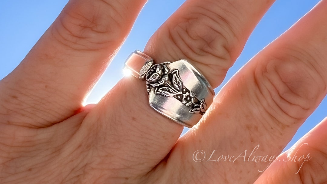 Handmade Spoon Ring • the "spring Garden" Spoon Ring • 1940 • Handmade ...