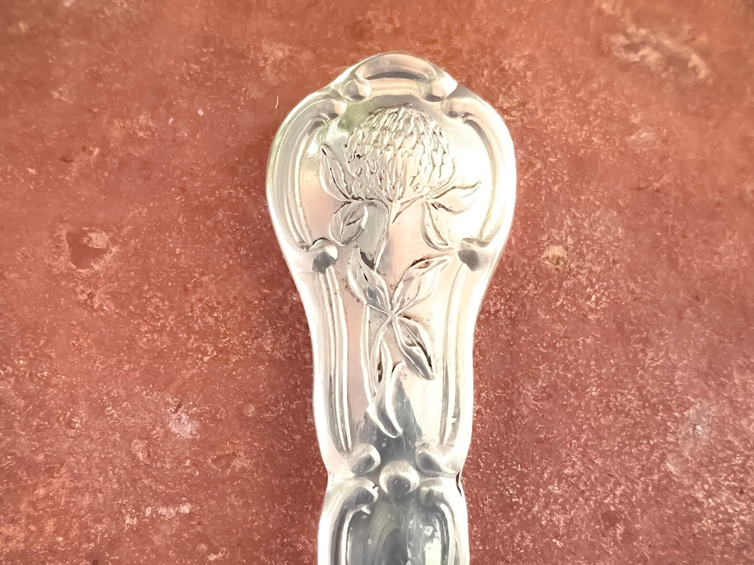 Red Clover Spoon Ring • Vermont • 1979 Franklin Mint Sterling ...