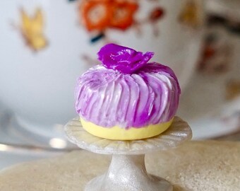 Miniature Cake Showcase Clear Acrylic and Black 1/12 Scale Bakery ...