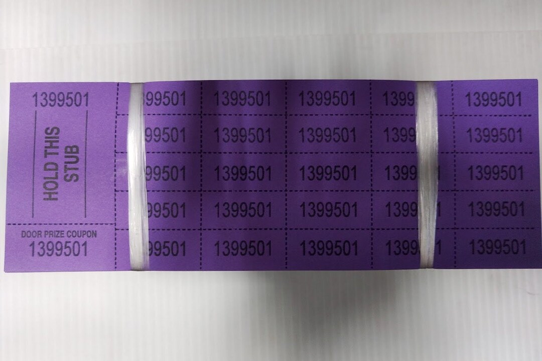 Purple Tricky Tray Auction Tickets- 500 Sheets - Etsy
