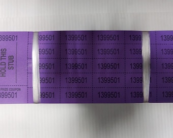 500 Chinese Auction /penny Sale /tricky Tray Tickets made in US FREE ...