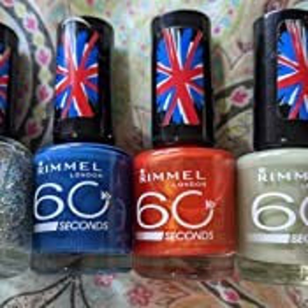 Set of 4 Assorted Rimmel 60 Second Nail Polish (mixs) Colours by Rimmel ...