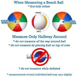 24-inch Deflated Size Solid White Beach Ball Great for Graduation for ...