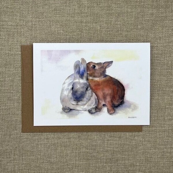 Bunny Card - Etsy