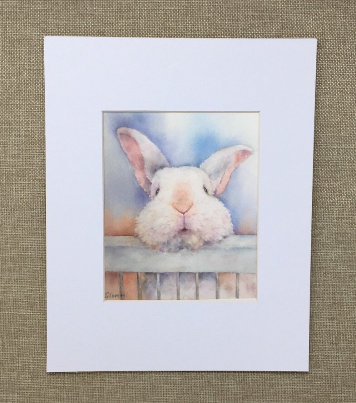 Bunny Print Bunny Watercolor Print Rabbit Print Bunny Art - Etsy